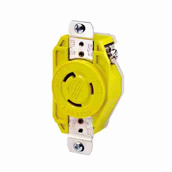 Leviton 23CM-10 20 Amp 125-Volt Flush Mounting Locking Outlet ...