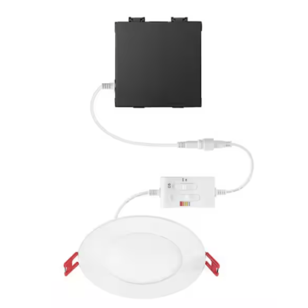 Commercial Electric 92289 4 in. LED Integrated Ultraslim Recessed Kit ...