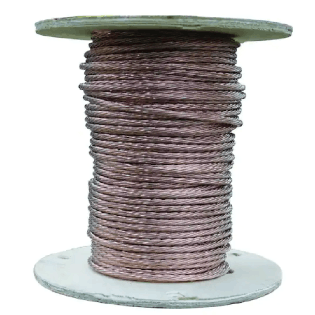 Southwire 55024745 500 ft. 18-Gauge Stranded SD Bare Copper Grounding ...